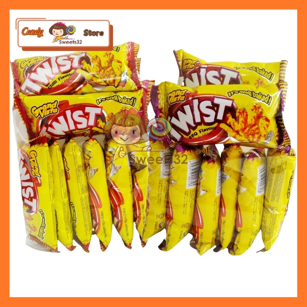 [ 10pack ] Grand Vista TWIST Chilli / Bbq flavour Halal | Shopee Malaysia