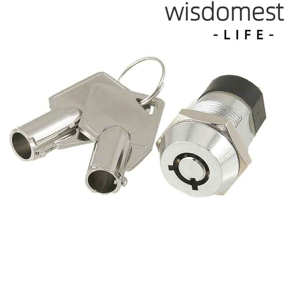 WISDOMEST1 Push Button Switch, 2 Position 4A/125V 2A/250V AC Keylock ...