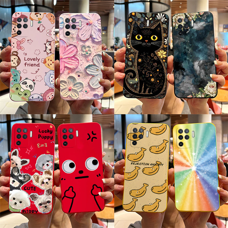 Case For Oppo A94 / Reno5 F 4G CPH2203 CPH2217 Case Cute Cartoons Puppy ...