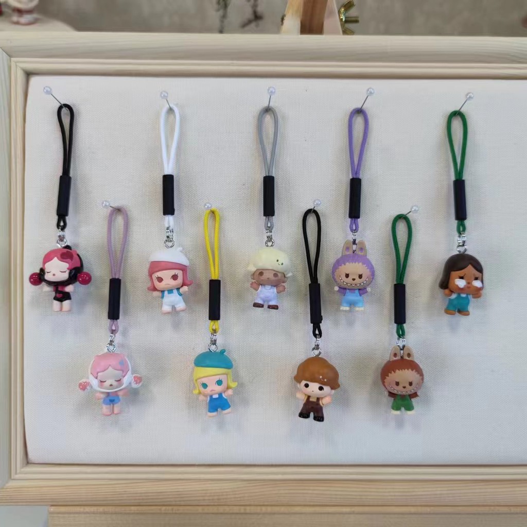Popmart Crybaby Pop Bean DIY Bag Charm Keychain Accessories | Shopee ...