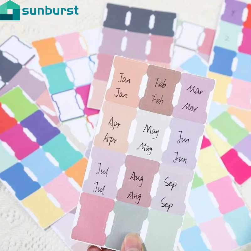 10 Sheets Colorful Index Stickers - Self-Adhesive Index Tabs - Sticky ...