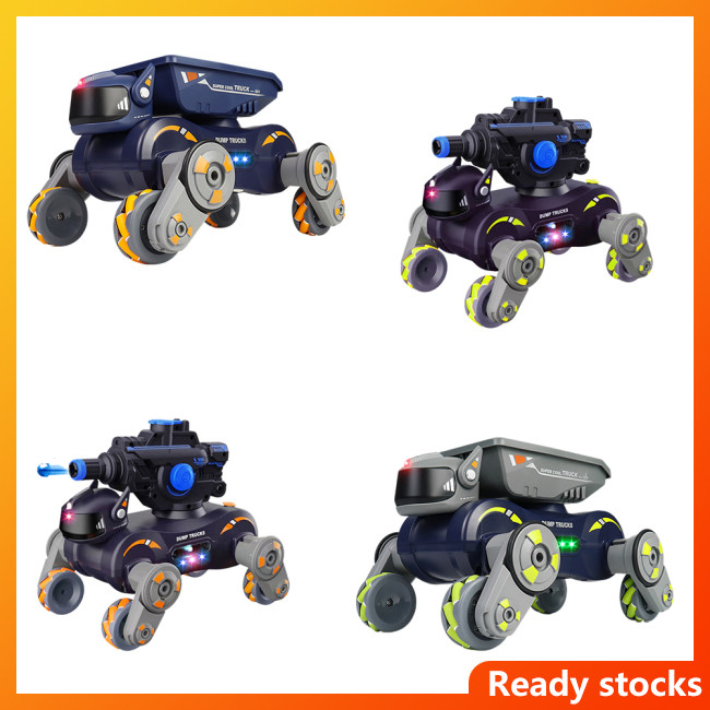 SY RC Robot Dog For Boys 4WD Remote Control Transport Car With Light ...