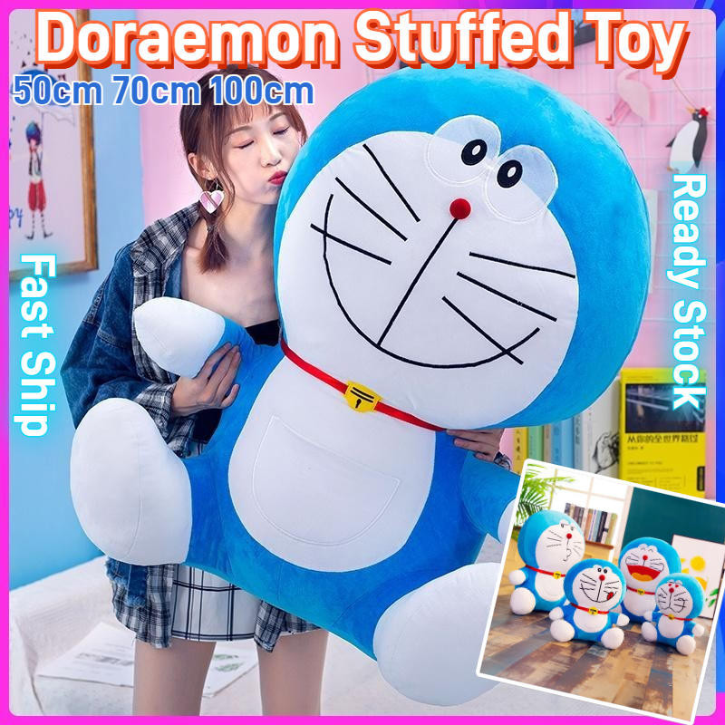 (Ready Stock) (Buy 1 get 1 free) 70cm 100cm Big Doraemon stuffed toy ...