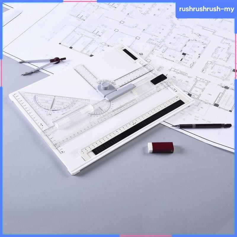 [RushrushrushMY] A4 Drafting Table Portable Square Clamps Drawing Tool ...