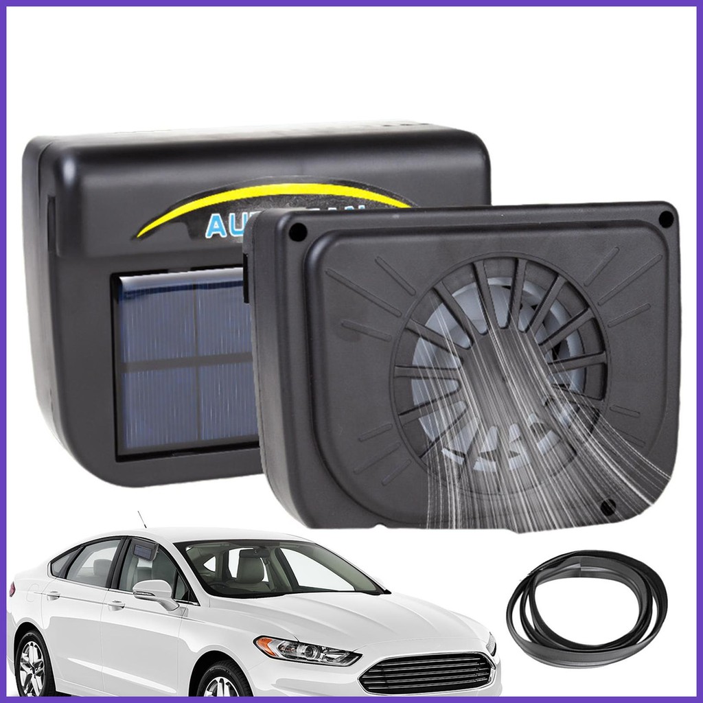 Car Window Fan Solar Powered Fast Rotation Solar Window Car Cooling Fan ...