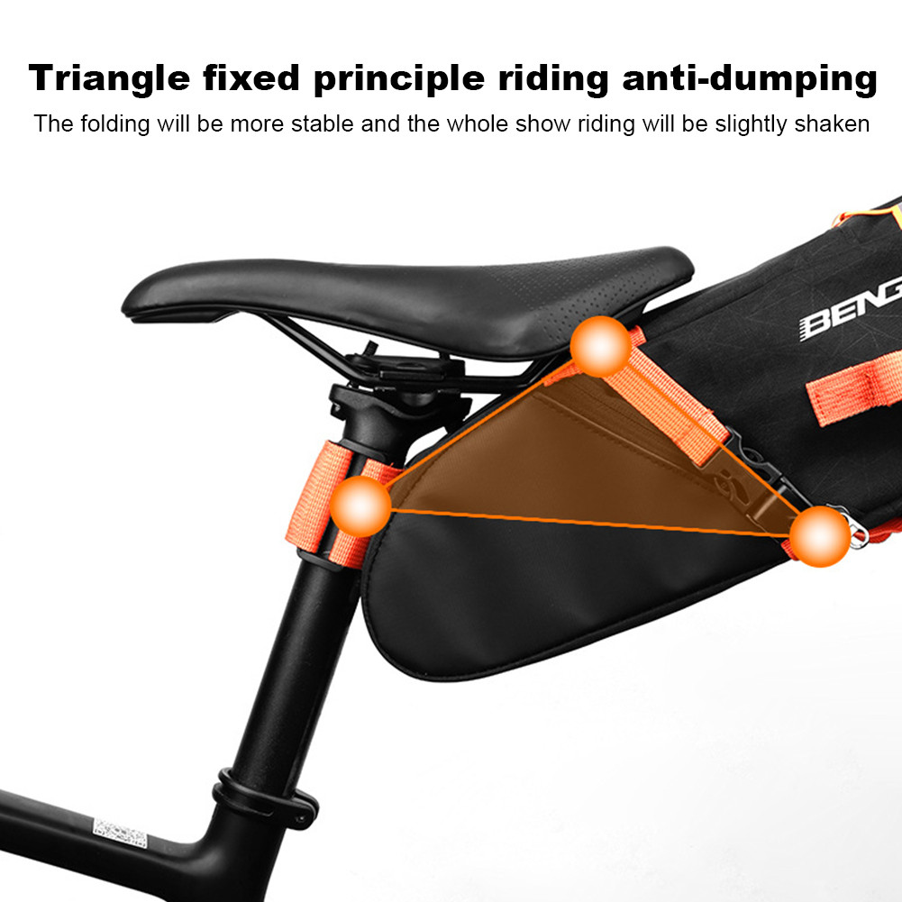 10L Bike Saddle Bag Bike Panniers Waterproof Under Seat Bike Bag Rear ...