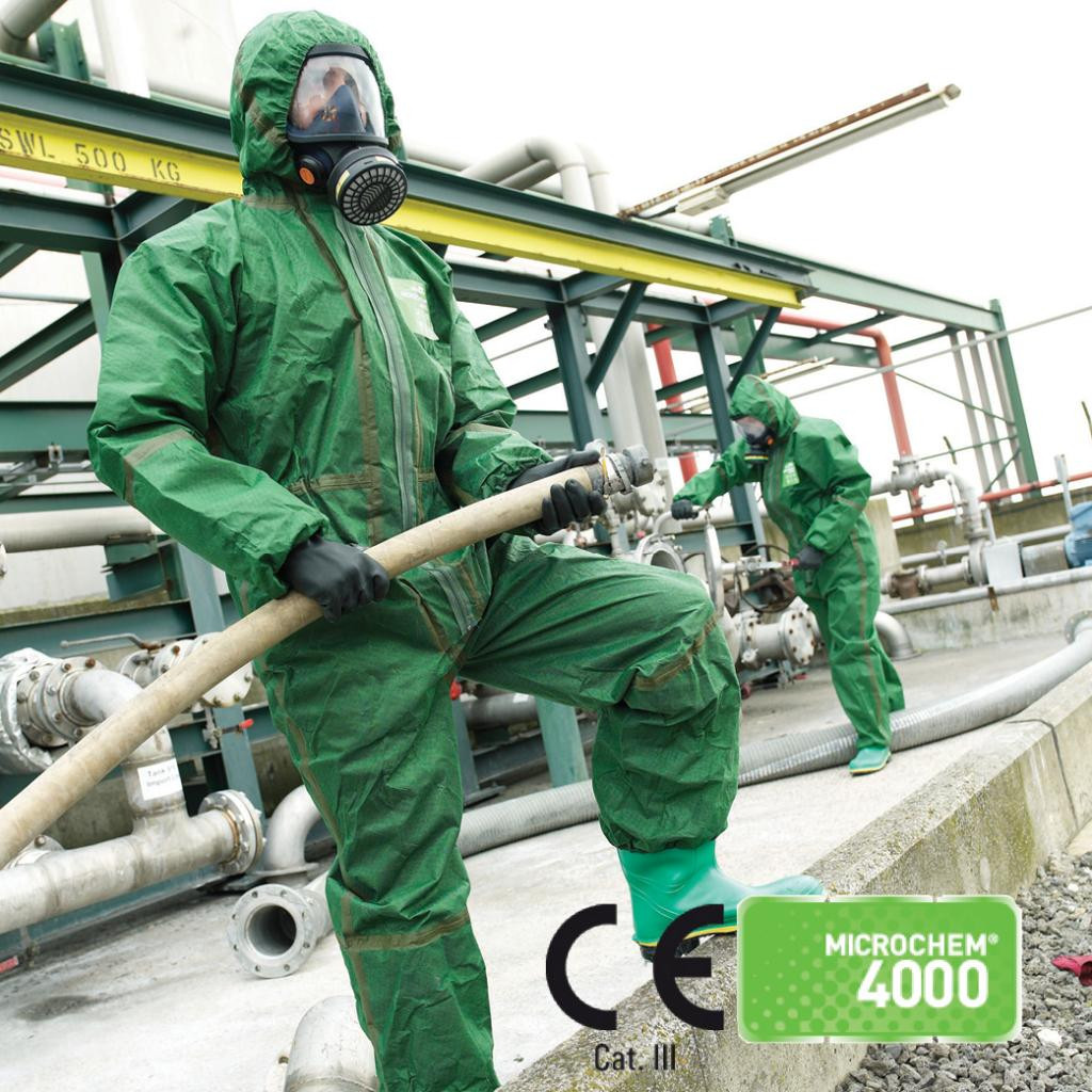 MICROCHEM 4000 Model 111 DISPOSABLE COVERALLS MICROGARD COVERALL PPE ...