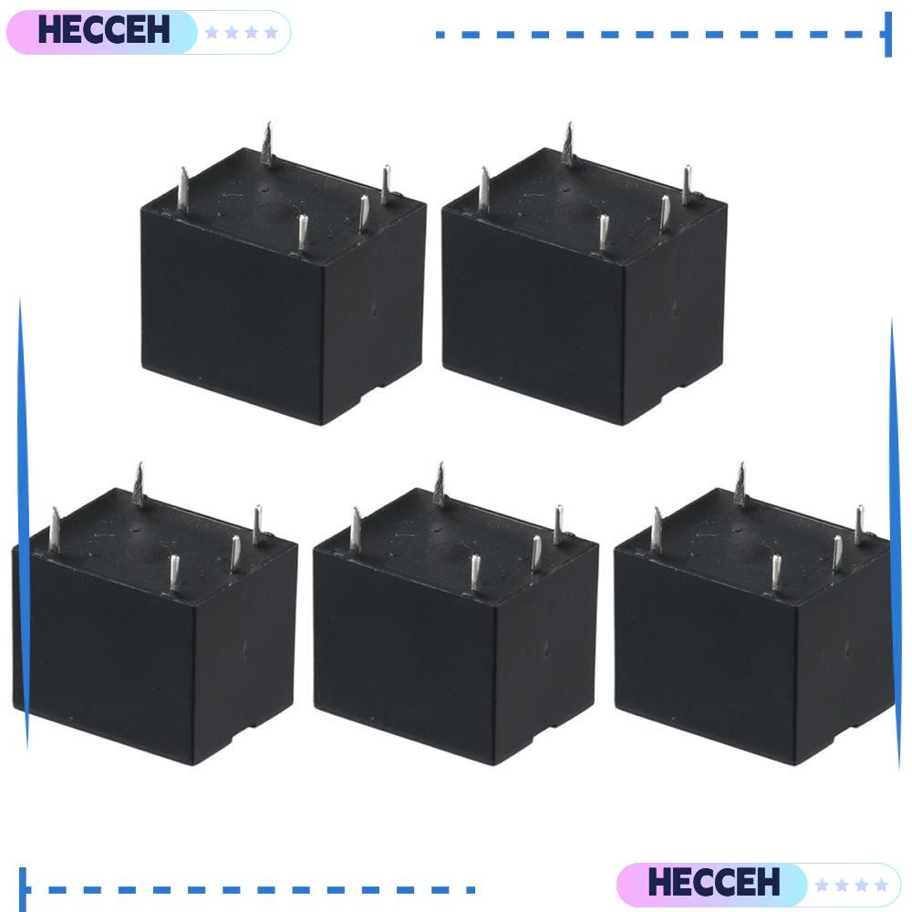 HECCEH1 5pcs Electromagnetic Power Relay, Black DC 12V Power Relay ...
