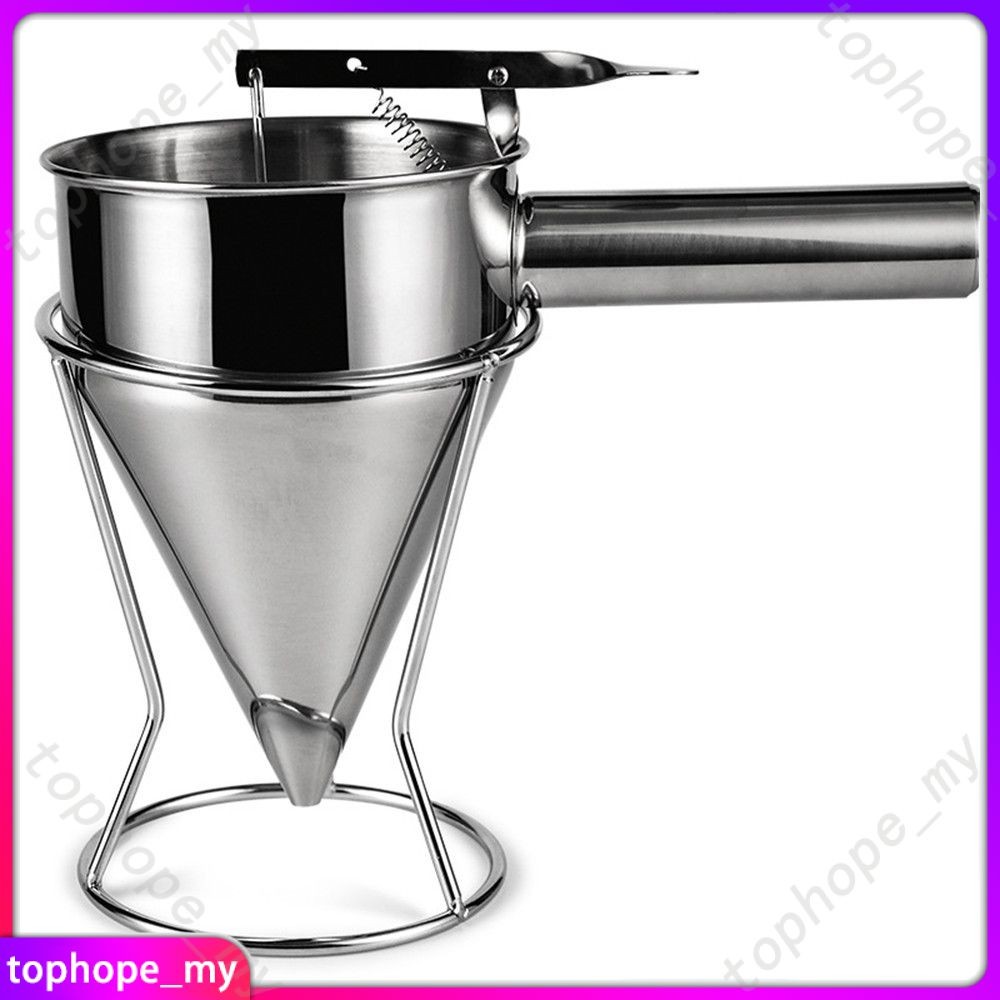 Stainless Steel Octopus Pellet Funnel + Rack, Cream Sauce Measuring ...
