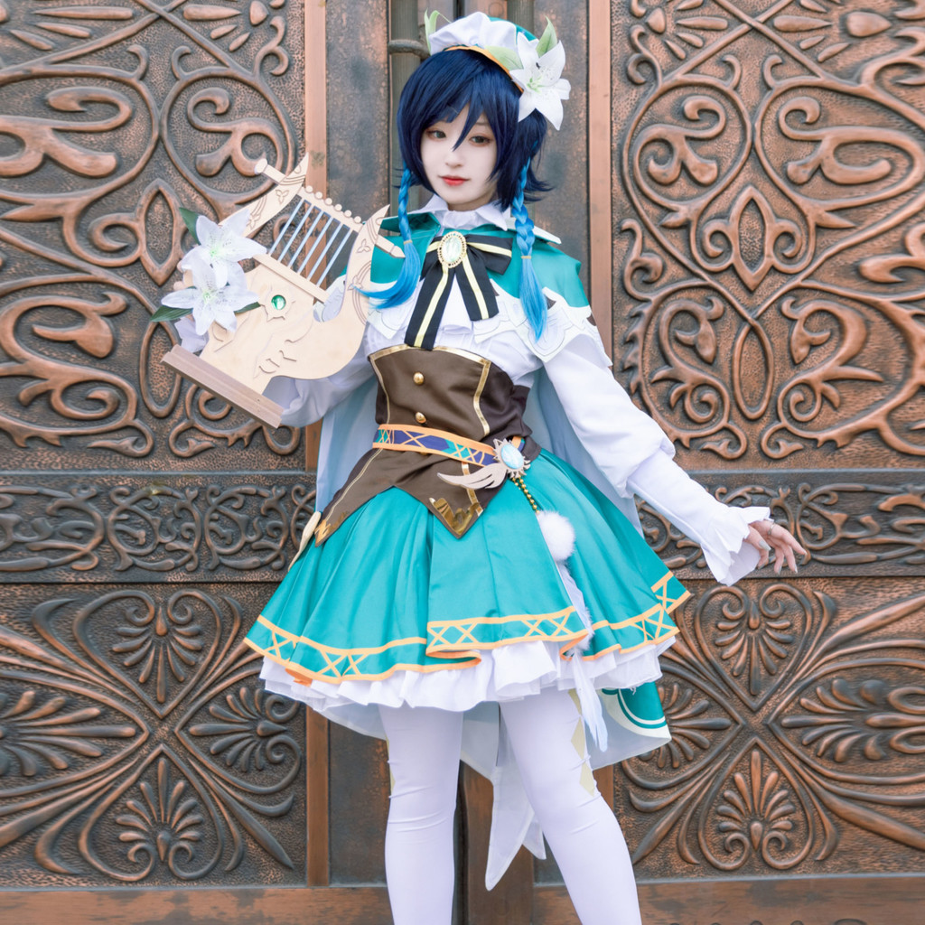Genshin Wind God Barbatos Wendy cosplay costume women's clot Genshin ...