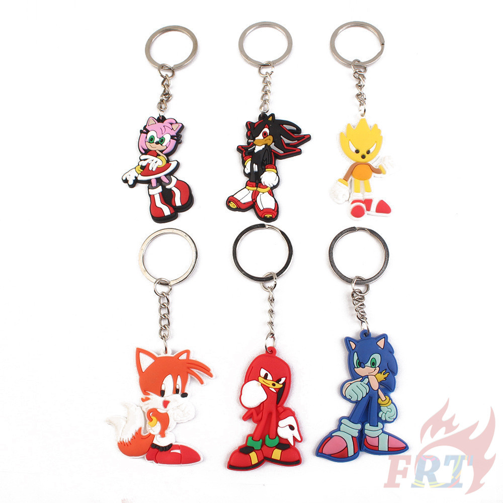 Sonic the Hedgehog - Tails / Knuckles / Amy Rose Keychains 1Pc Cartoon ...
