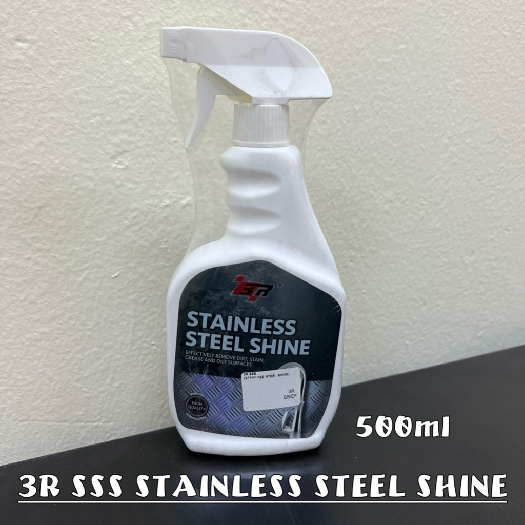 READY STOCK!!! 3R SSS STAINLESS STEEL SHINE 500ml 不锈钢闪耀喷雾 | Shopee Malaysia