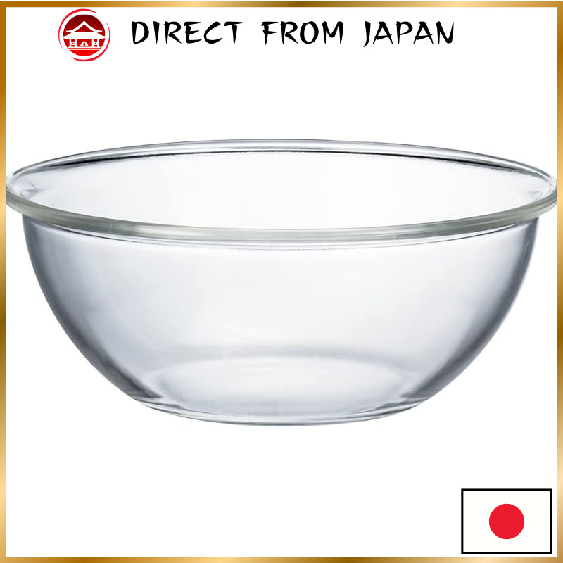 HARIO Heat-resistant Glass Shallow Bowl 2000ml BUONO kitchen Multi Bowl Clear Made in Japan MXPA ...