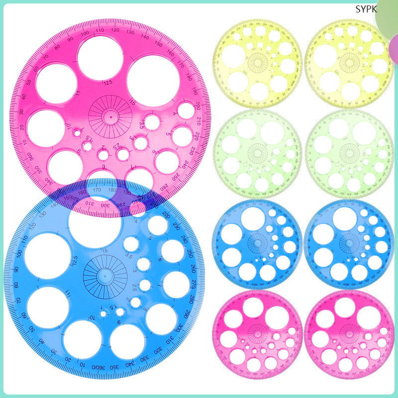 Protractor for Geometry Circle Student Office Geometric Ruler Drawing ...