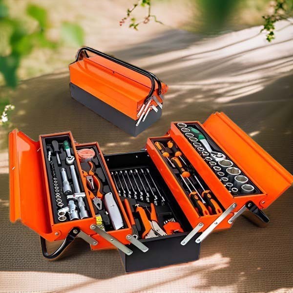 85PCSMetal Tool Box Set Tool Box Heavy Duty Tools Box Full Set Kotak ...