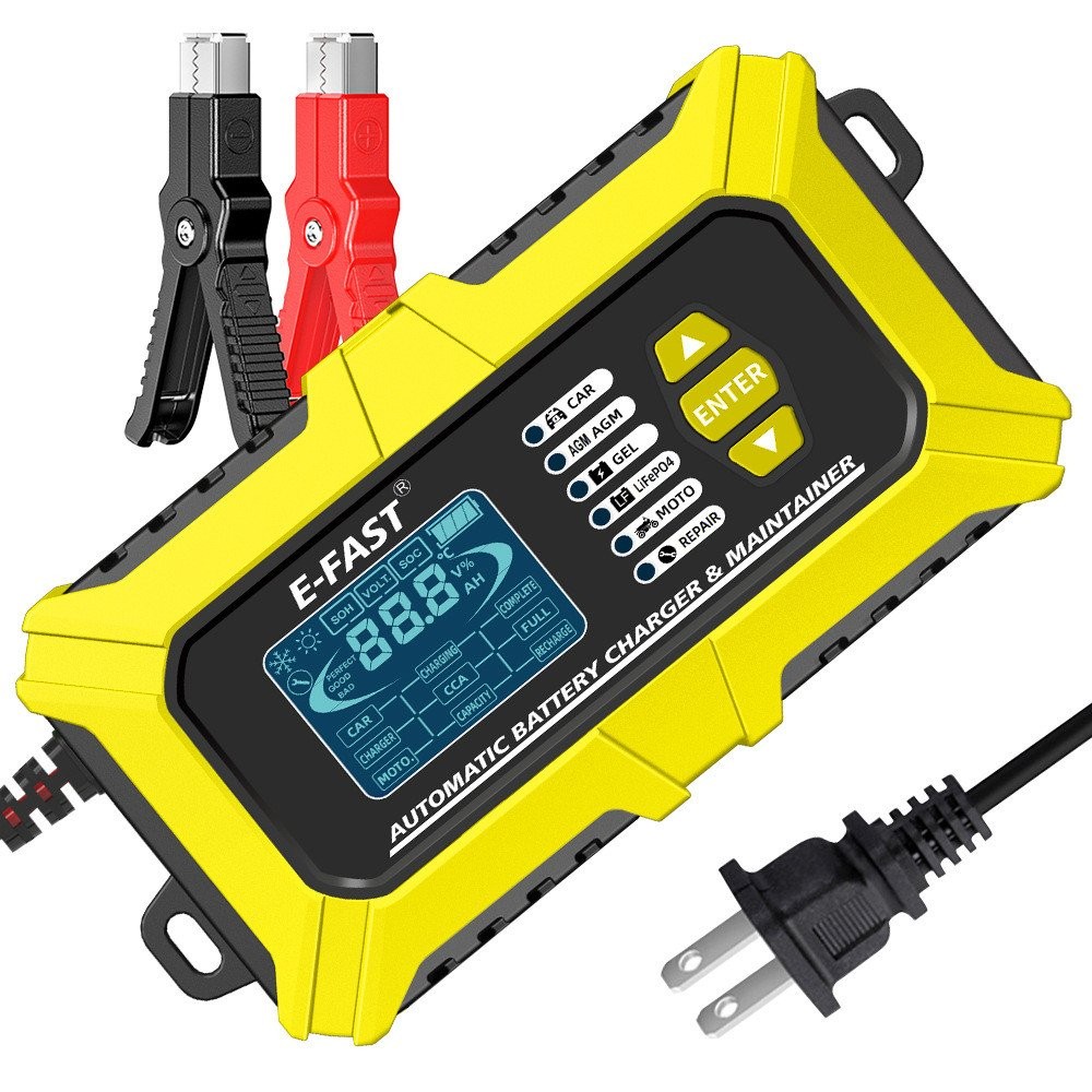 Penganalisis pengesan bateri E-FAST motosikal kereta 12v Pengecas ...