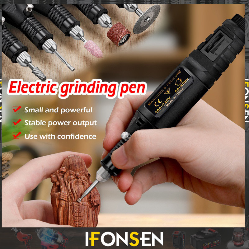 Mini Electric Drill Grinder Set Grinder Mini Dremel Drill Electric ...