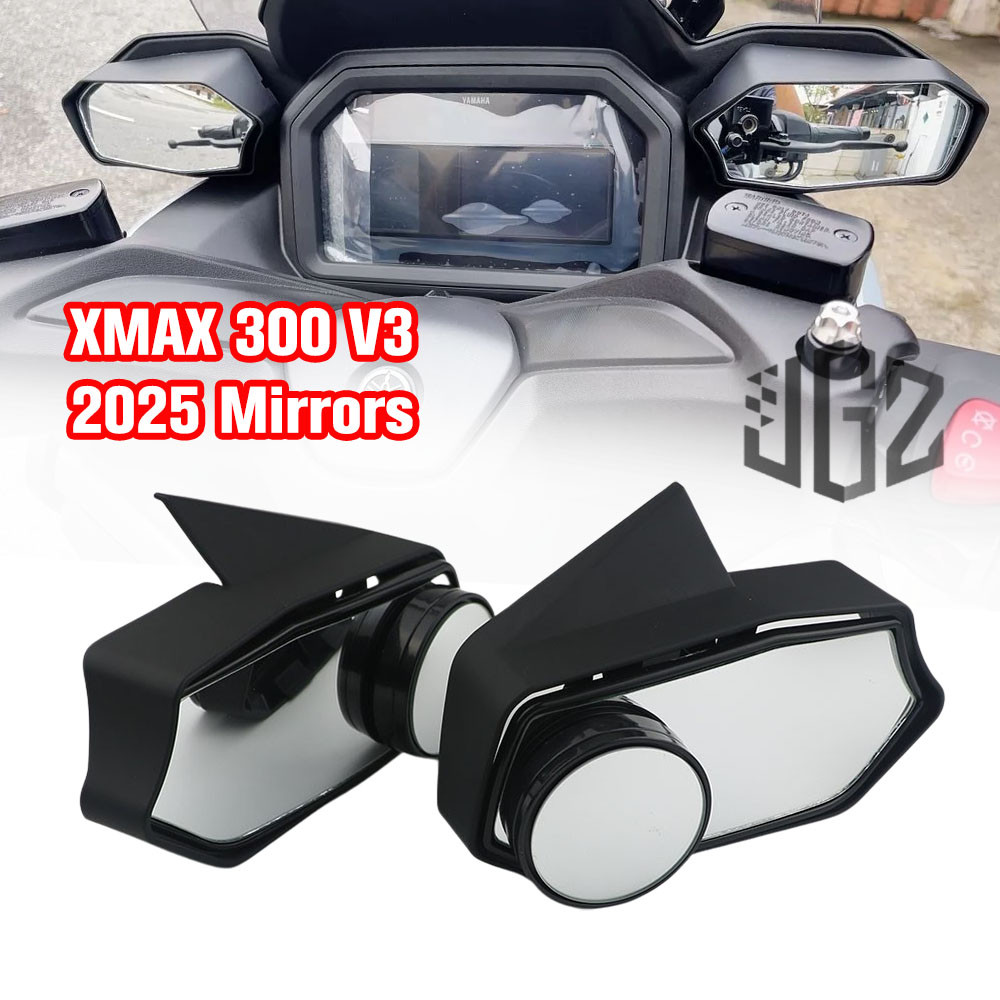 For YAMAHA XMAX 300 v3 2025 Dodge Mirror Sergeant Style Side Mirror ...