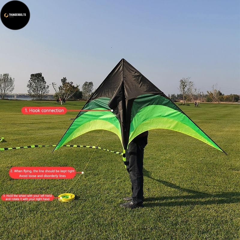 TD> Kite Prairie Kite 1.2m Easy To Fly Adult Children Kite Triangle ...