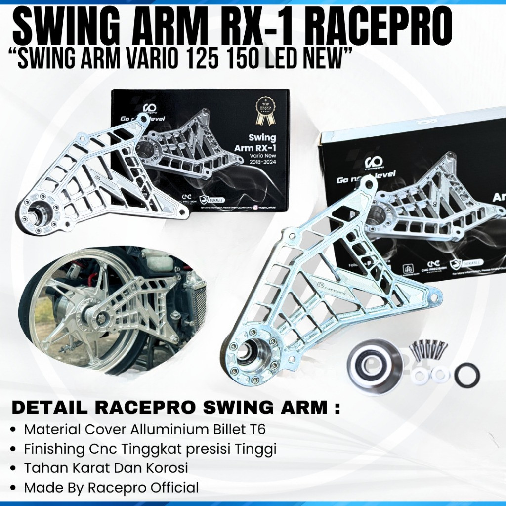Swing Arm Vario 150 125 New Led OLd Cnc Racepro Rx0 RX1 RX 1 SWING ARM ...