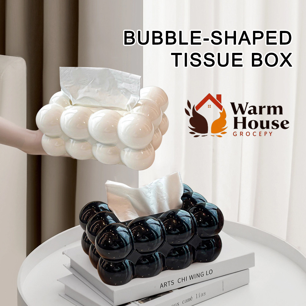 Cream Style Tissue Box Creative Marshmallow Paper Storage Box Tissue ...