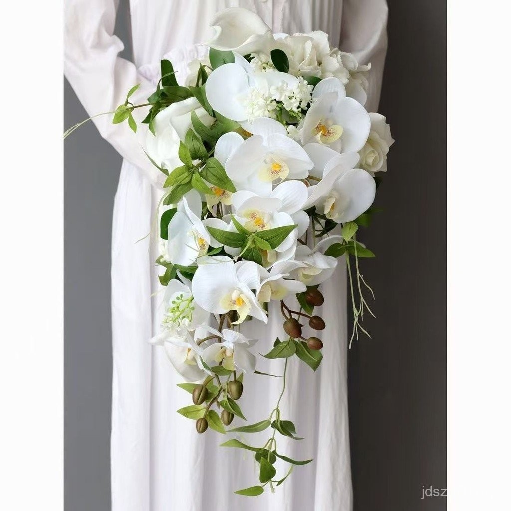 Sejambak Pengantin White Wedding Water Drop Phalaenopsis Waterfall ...