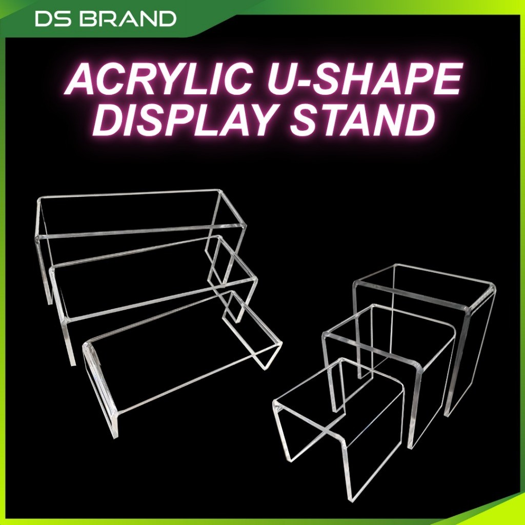 Paparan Akrilik Bentuk-U/Bentuk-N, Rak Paparan Kasut / Buku & Koleksi ...
