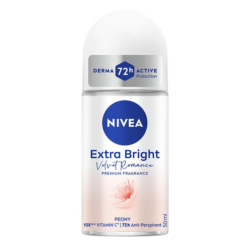 NIVEA Deo Female Extra Bright Velvet Romance Roll On 50ML | Shopee Malaysia