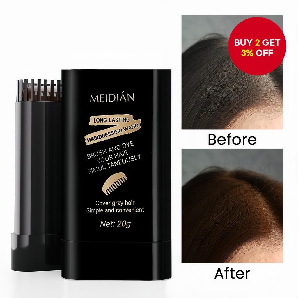 2-in-1 Hair Dye Stick Comb For Gray Coverage Gentle Nourishing Formula ...