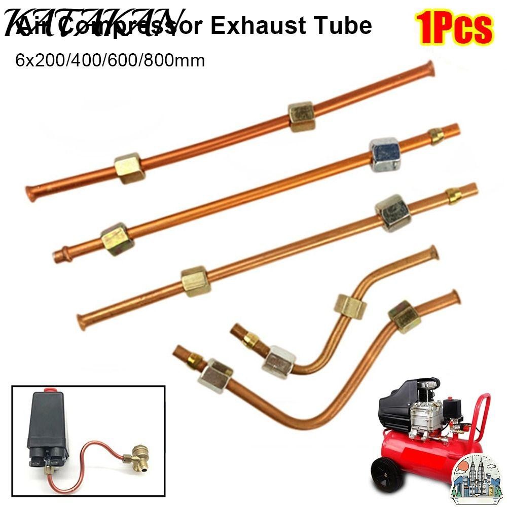KATAKAN 1Pcs Air Compressor Exhaust Tube, Bendable Aluminum Copper ...