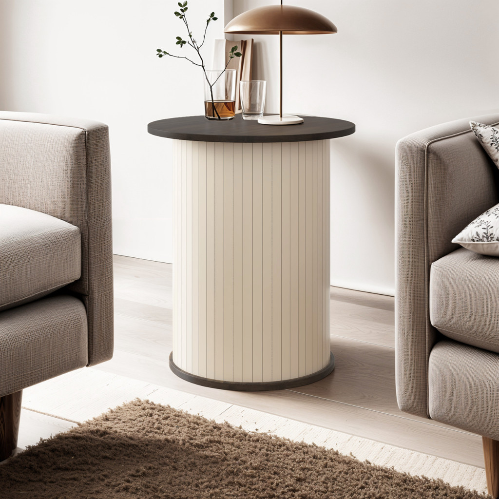 Flutoria Lincoln Side Table | Meja Sisi | End Table Round | Bedside ...