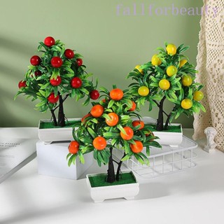 FALLFORBEAUTY Simulation Lemon Tree, Peach/Pepper Tree/Orange ...