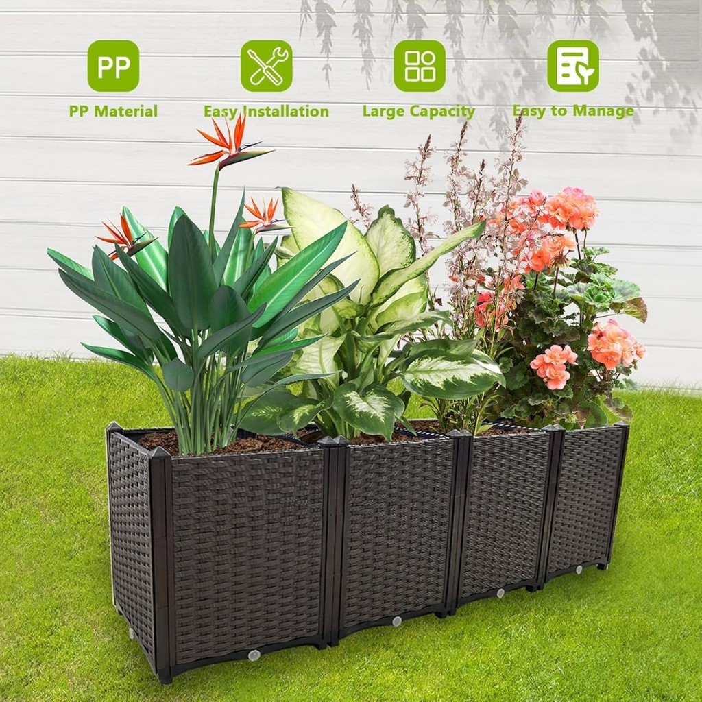 Balcony vegetable pot planting box household vegetable planting box ...