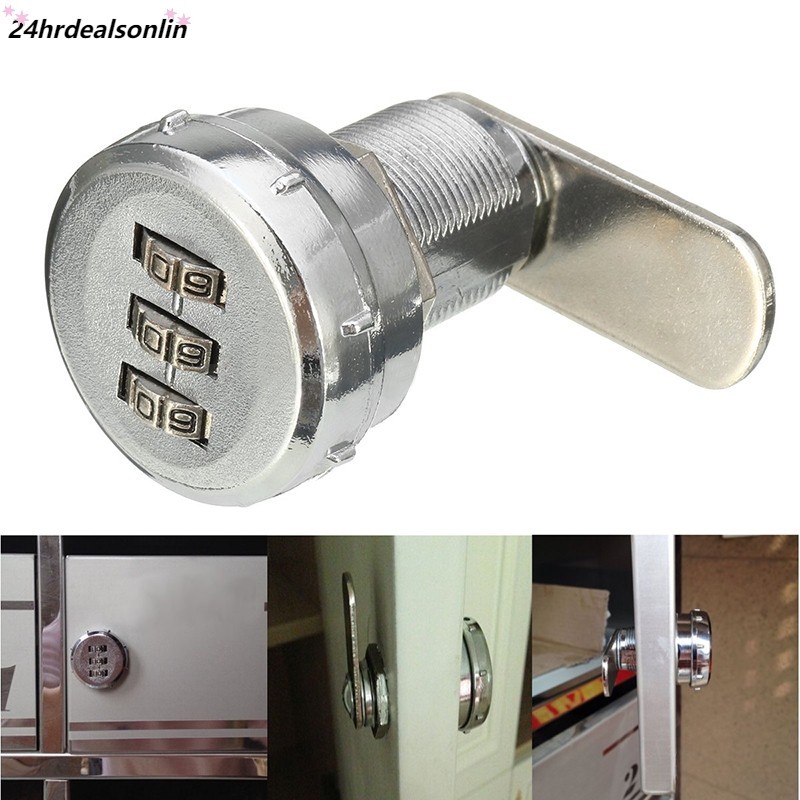 20/25/30mm Digital Combination Cam Lock Keyless Mail Box Cabinet Drawer ...
