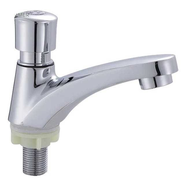 Stainless steel automatic press hand washing sink faucet / push button ...