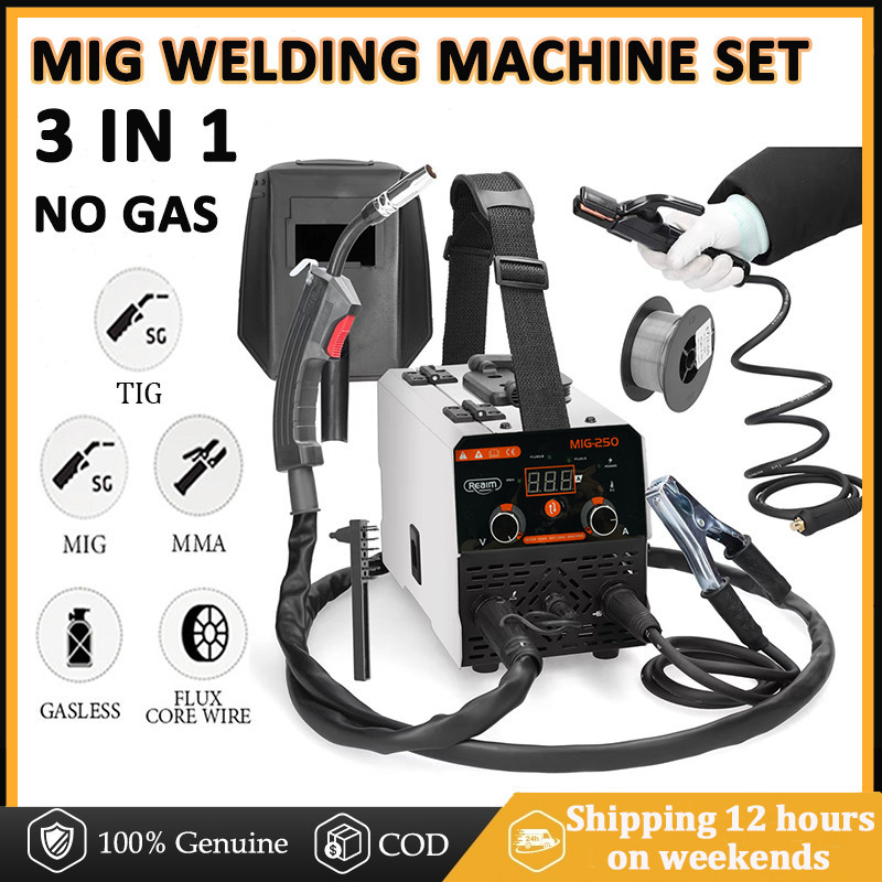 MIG Welding Machine Gasless MIG/MMA/TIG 3IN1 Inverter IGBT Welder ...