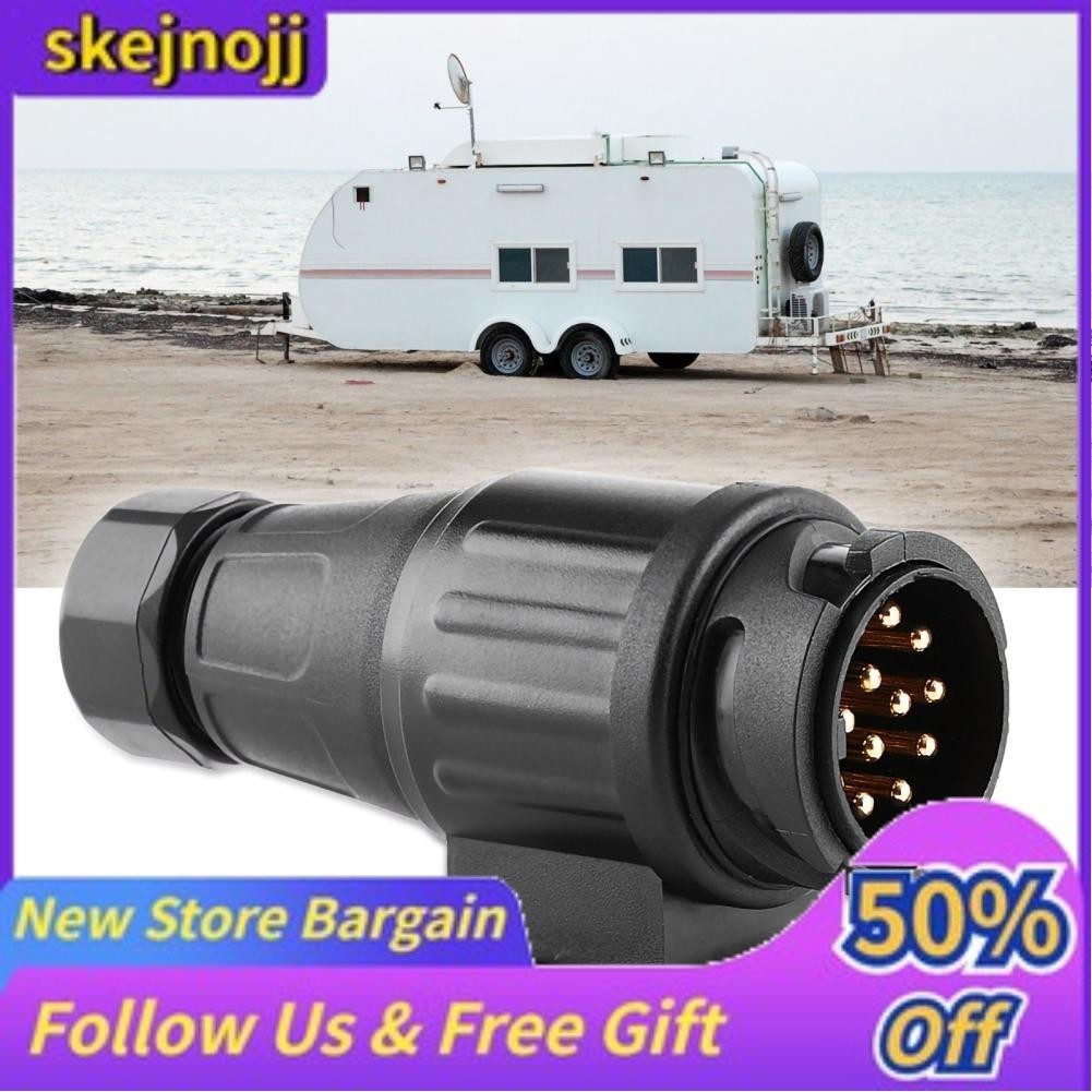 Skejnojj 12V 13 Pin Electric Trailer Caravan Plug Plastic Pole Wiring ...