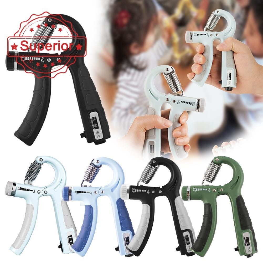 Gripper R-shape Adjustable Countable Hand Grip Strength Gripper Sports ...