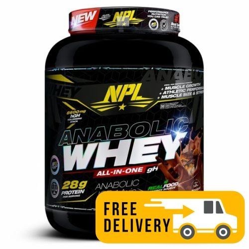 NPL Anabolic Whey gH 4lbs/2lbs (1.8kg/908g) HgH Muscle Growth Muscle ...