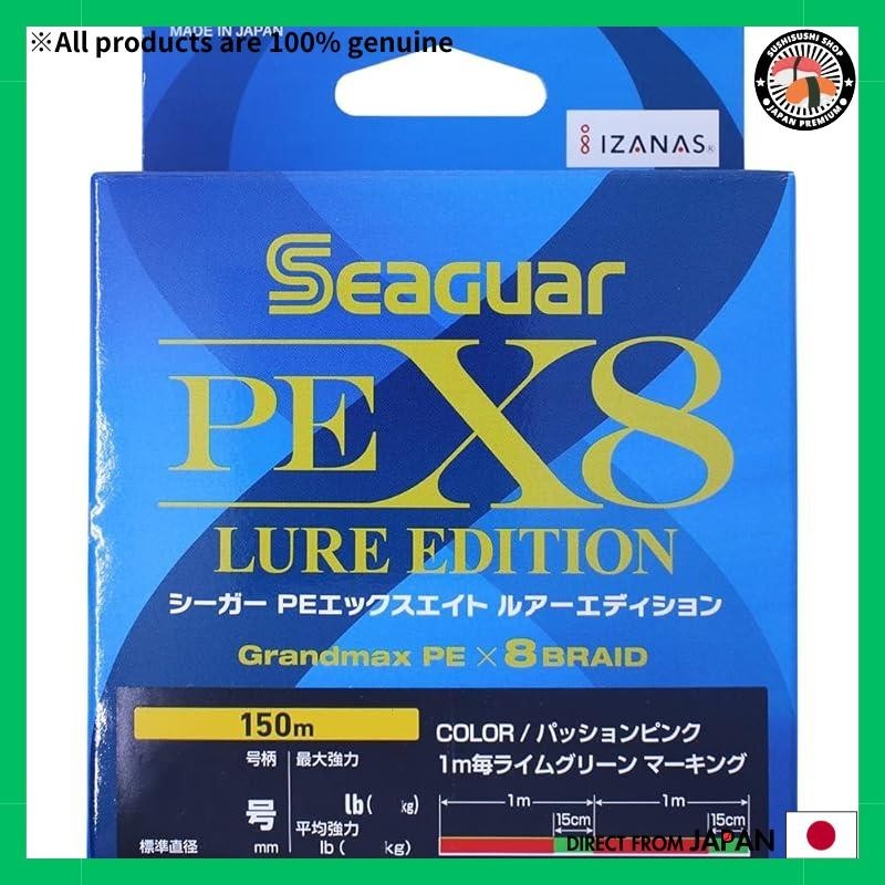 Seaguar Line PE Line PEX8 Lure Edition Fishing PE Line 150m 0.6 Pink Passion | Shopee Malaysia