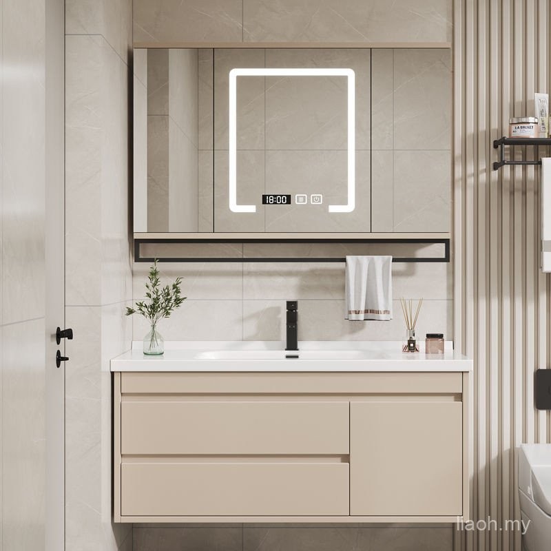 Whole Washbin Bathroom Cabinet Hand Washing Washstand Folding Mirror ...