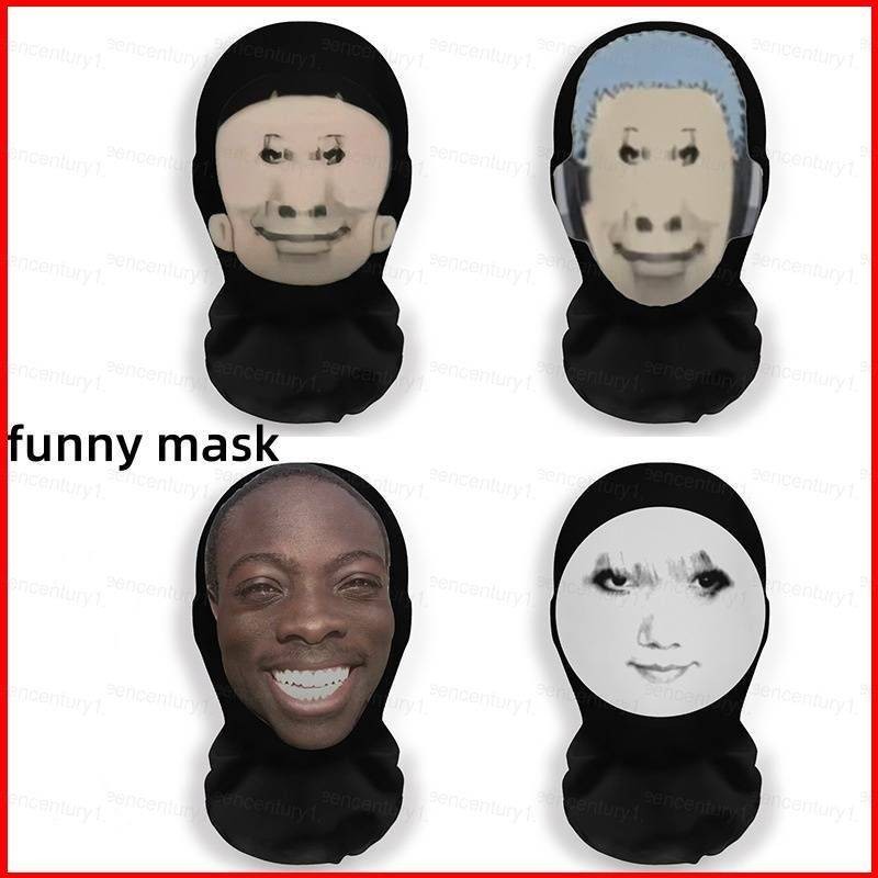 YS Emojis all face Funny Face Dress Spoof Star balaclava Mask headgear ...