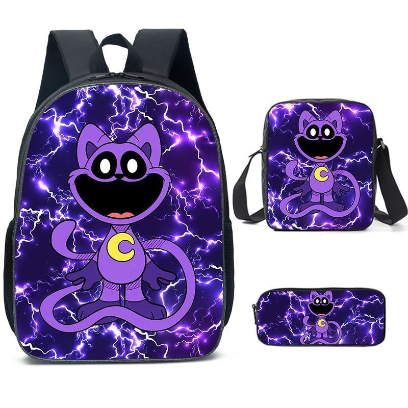 Smiling critters Smiling Cat Elementary School Bag Bobby's Game Time ...