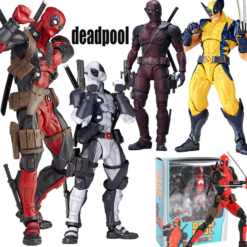 Marvel Avengers Deadpool & Wolverine Action Figure Deadpool Shf Model ...