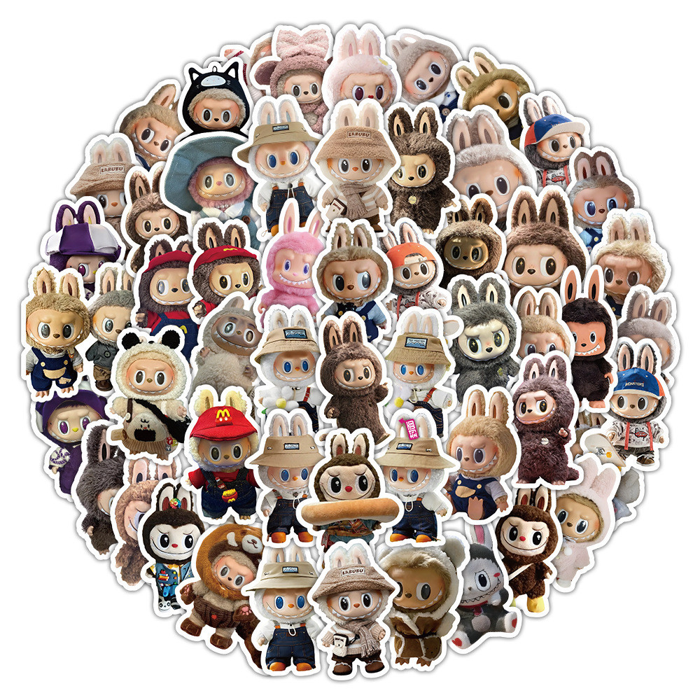 53pcs labubu Labu Sticker Phone Case Water Cup Desktop Decoration ...