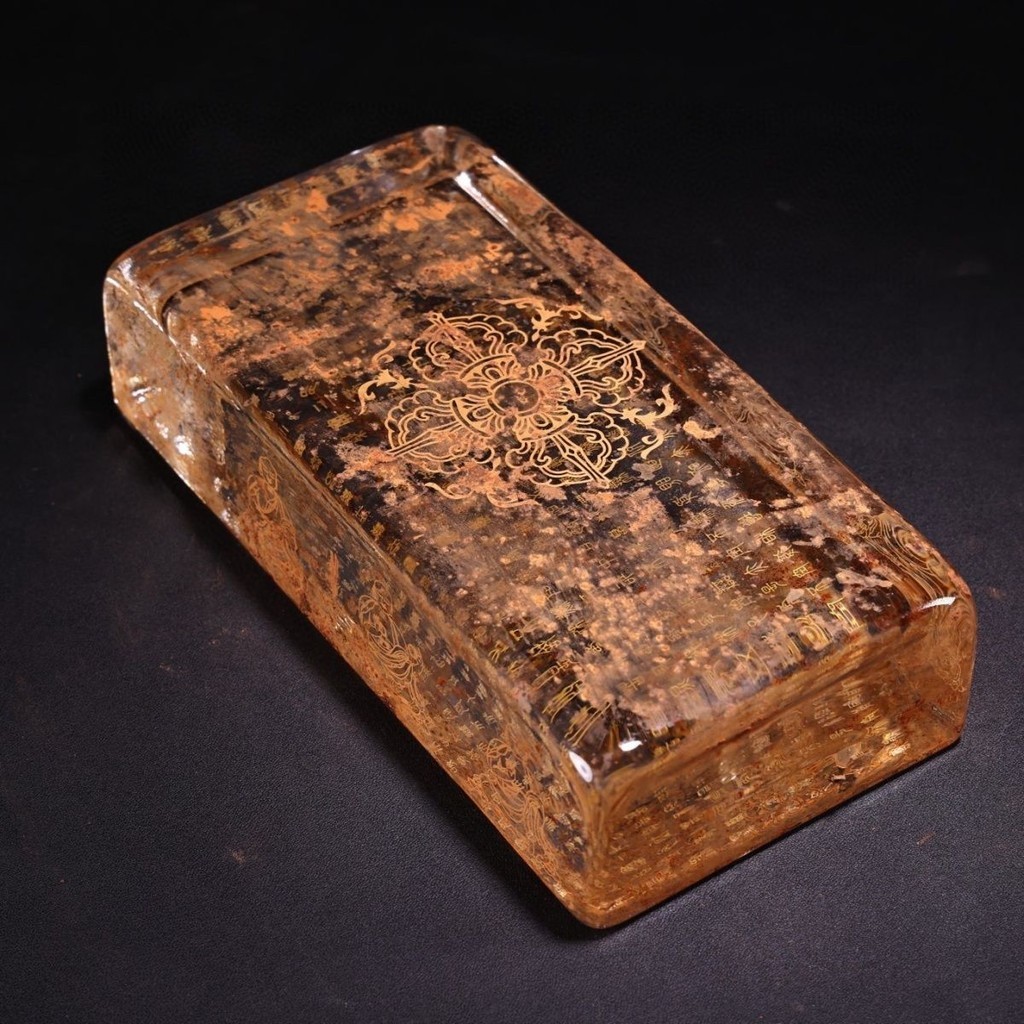 Old Tibetan Collection Ancient Temple Earth Palace Soil Out Carving ...