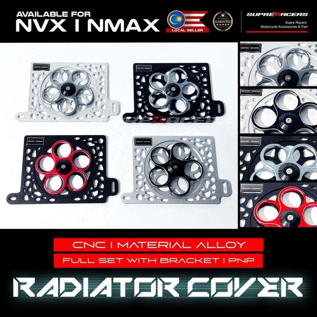 NVX NMAX Coolant Net / Radiator Cover CNC I TANK CAP AIR FILTER ENGINE ...