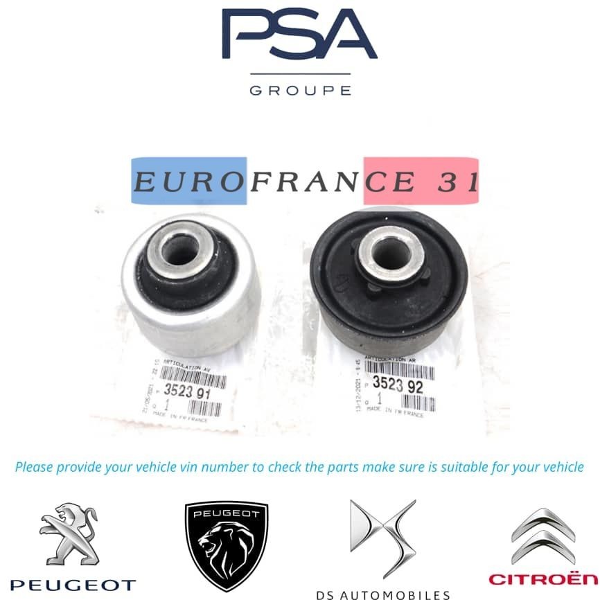 3523.91 / 3523.92 Lower Arm Bush For Peugeot 206 307 308 408 3008 5008 RCZ Citroen Berlingo C4 ...