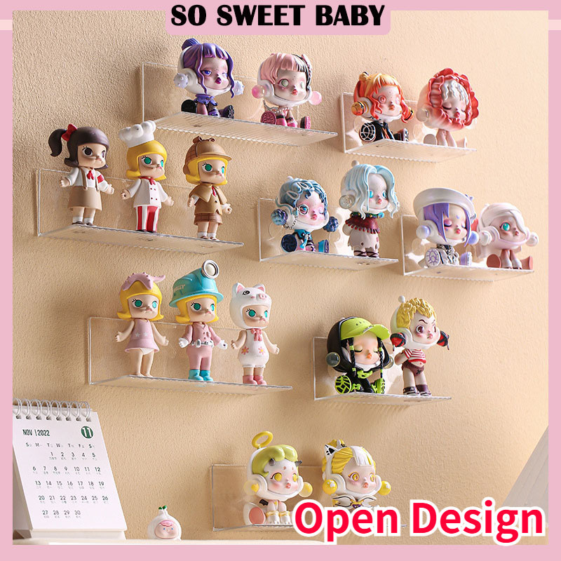 Blind Box Storage Wall Mounted Rack Figures Showcase Display Rack Stand ...