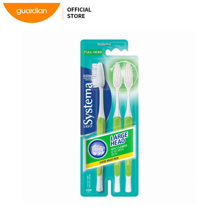 Systema Essential Clean ToothbrushesFull Head 3's | Shopee Malaysia